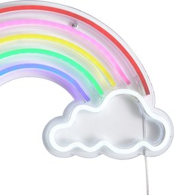 Neonová nástěnná lampa vícebarevná vč. LED - Rainbow
