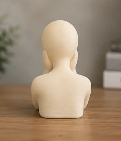 soška, dekorativní, téma objetí, výška 5.5 cm, plast, barva bílá, Dekorino Dekorino SF20260021