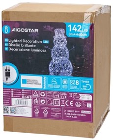 Aigostar-LED Venkovní vánoční dekorace LED/3,6W/31/230V 6500K 60cm IP44 sněhulák