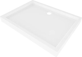 Mexen Flow+ obdélníkový sprchový kout 100 x 70 cm, bílý lesk - 46R107010H