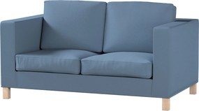 Potah na pohovku IKEA  Karlanda 2-místná, krátký barva modrá látka pletený vzor