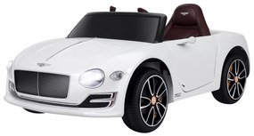 HOMCOM Dětské elektrické autíčko Bentley GT v licenci s dálkovým ovládáním, 2 x 390 motorů, bílé, 108 x 60 x 43 cm, pro děti | Aosom.de