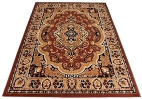 Kusový koberec ATLAS E951A Hnědý Rozměr: 130x190 cm