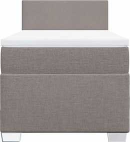 Box spring postel s matrací taupe 90x190 cm textil 3285740