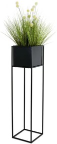 DekorStyle Květinový stojan Willa 90 cm černý