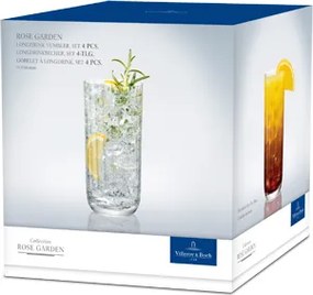 Villeroy&Boch Villeroy & Boch Rose Garden pohár na long drink, sada 4 kusy, 300 ml