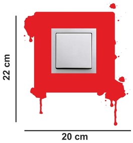 Samolepka na vypínač - Skvrny - PopyDesign