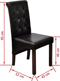 vidaXL Jídelní židle 4 ks umělá kůže [160319] Barva: Bílá