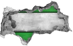 Wallmuralia Díra 3D fototapeta nálepka Zelená stěna 95x73 cm