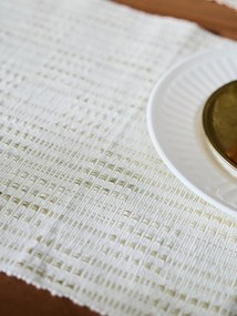 Sinsay - Prostírání s příměsí viskózy a metalickou nití 2 pack - zlatá
