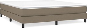 Rám postele s boxspringem taupe 160 x 200 cm textil 3120528
