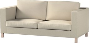 Potah na pohovku IKEA Karlanda rozkládací, krátký barva béžová látka pletený vzor