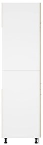 Skříň pro vestavnou lednici dub sonoma 60x57x207 cm dřevotříska - Default Title