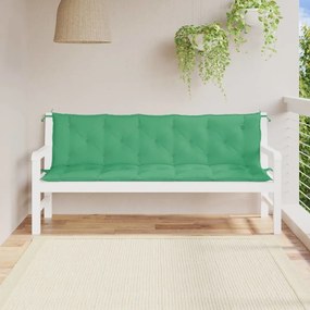 vidaXL Podušky na zahradní lavici 2 ks oxfordská látka [315038] Barva: Zelená
