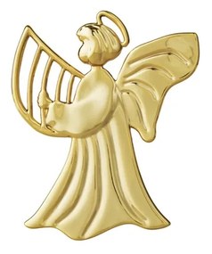 Vánoční ozdoba Harp Angel Gold 7 cm Rosendahl
