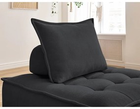 Tmavě šedé žinylkové křeslo Elisa – Bobochic Paris