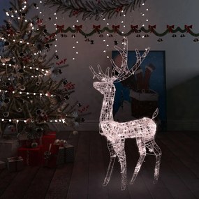 329781 vidaXL Vánoční dekorace akrylový sob 140 LED 120 cm teplé bílé světlo