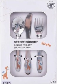 Sada dětských nerezových příborů ŽIRAFA