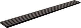 Dřevěné lamelové akustické panely 20,1 × 240 cm pro moderní nástěnný dekor Černý dub