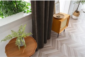 Zatemňovací závěs LOOM VELVET 140x250 cm, hnědý Zavěšení: Kovové kroužky