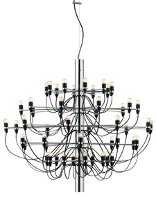 Flos 2097-50, luxusní chromový lustr, 50x15W E14 čirá, prům. 100cm, výška 88cm
