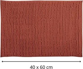 MSV CHENILLE koupelnová předložka 40 x 60 cm terakota / mikrovlákno /