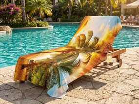 Rychleschnoucí XXL plážová osuška SOLIVANA barevná 150 x 210 cm, 100% mikrovlákno