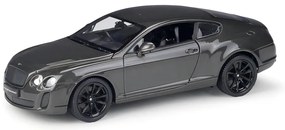 Welly Bentley Continental Supersports 1:34 šedočerné