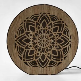 Dřevěná LED lampa Mandala se stmíváním | Stolní svítidlo| SENTOP LED0608