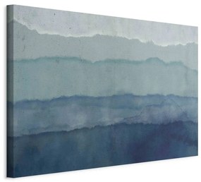 Obraz XXL Harmonie vln - námořní abstrakce s modrými akvarely