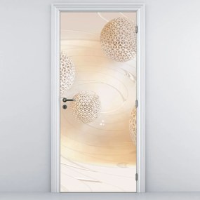 Fototapeta na dveře - Něžné koule, abstraktní (95x205cm)