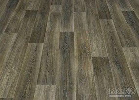 Breno PVC TRENTO Lime Oak 906D – tmavé dřevo, šíře 300 cm