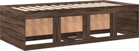 vidaXL Válenda se zásuvkami 90 x 200 cm kompozitní dřevo [3280250] Barva: kouřový dub