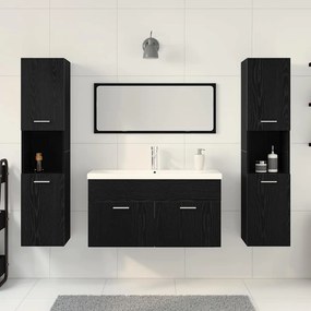 Sada koupelnového nábytku 4 ks Černý dub 30 x 30 x 130 cm 3334379