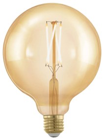 LED žárovka globe E27 G125 4W 1700K filament zlatá