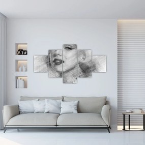 Obraz - Portrén Merilyn Monroe (125x70 cm)