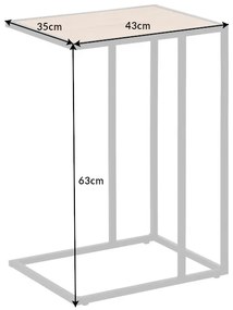 Designový odkládací stolek Maille 43 cm divoký dub