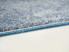 Condor Carpets, Metrážový koberec Serena 6672, na míru, šíře 4m,5m, modrá, filc, dětský pokoj