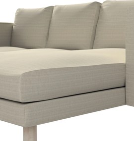 Potah na pohovku IKEA Norsborg 3-místná se šezlongem barva béžová látka pletený vzor