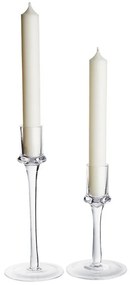 Butlers INVISIBLE Skleněný svícen na dlouhou svíčku 15 cm