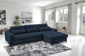 XXXLutz ROHOVÁ SEDAČKA, textil, tmavě modrá MID.YOU - Sedací soupravy - 000694007910