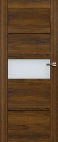 Interiérové dveře vasco doors BRAGA model A Průchozí rozměr: 70 x 197 cm, Orientace dveří: Levé dveře, Dekor: Ořech muškátový