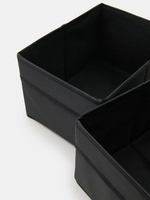 Sinsay - Skládací organizéry do skříně 2 pack - černá