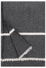 Merino deka Tanhu 140x180, tmavě šedo-bílá