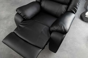 Designové křeslo Movie černá ekokůže