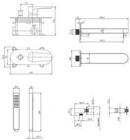 Cersanit S952-040 - Vanová sada s podomítkovou baterií MODUO lesklý chrom