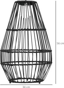 Outsunny solární lampa zahradní lampa bubnový design vodotěsná se světelným senzorem automatická LED pro balkon terasu černá | Aosom.de