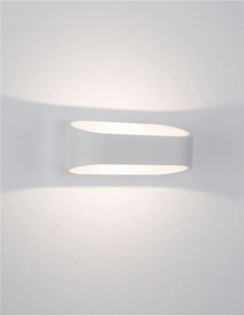 NV 9257871 Venkovní nástěnné svítidlo MILE bílý hliník a sklo LED 9W 3000K 100-240V 155st. IP54 světlo nahoru a dolů - NOVA LUCE