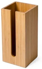 Tutumi Zásobník na toaletní papír bambus 15x15x33cm hnědý