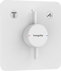 Hansgrohe DuoTurn Q, baterie pod omítku pro 2 spotřebiče, bílá matná, HAN-75414700